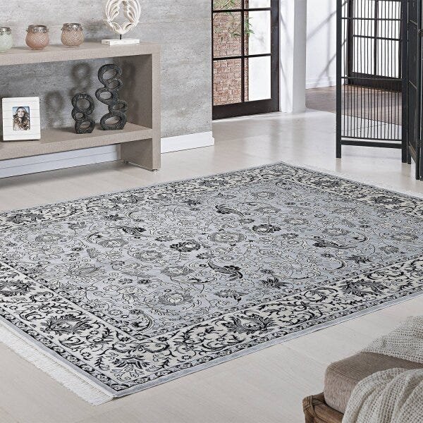 Tapete Retangular Belga Nativo Abstrato Niazitex 2,00M x 3,00M ...