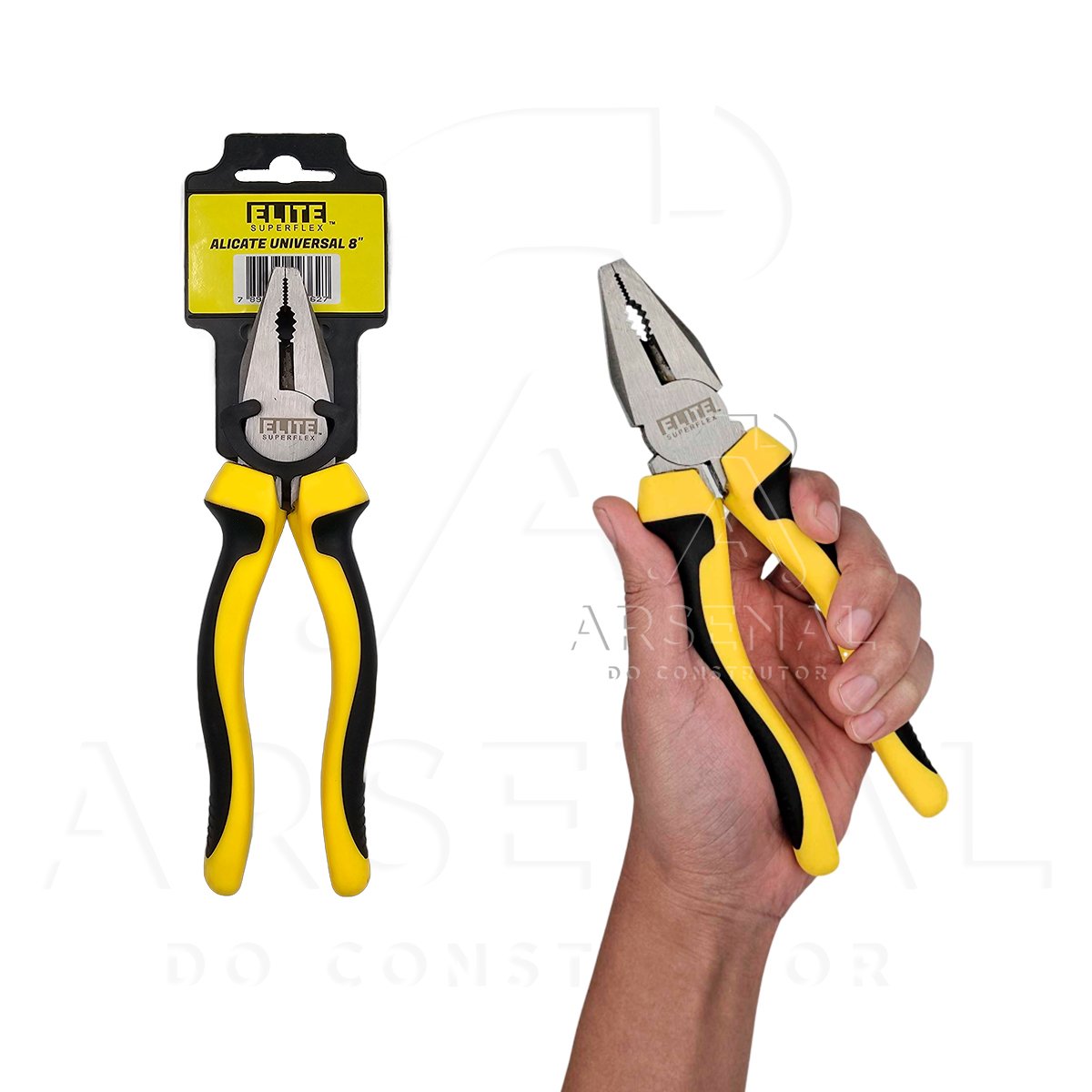 Alicate Universal 8 Polegadas Cabo Emborrachado Profissional | MadeiraMadeira