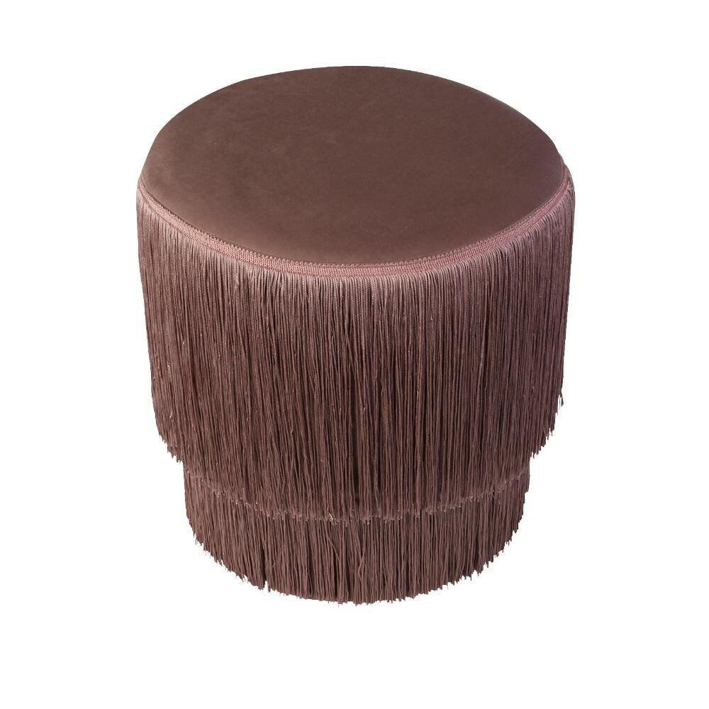 Puff Cosmo Franja Rose - A/CASA | MadeiraMadeira