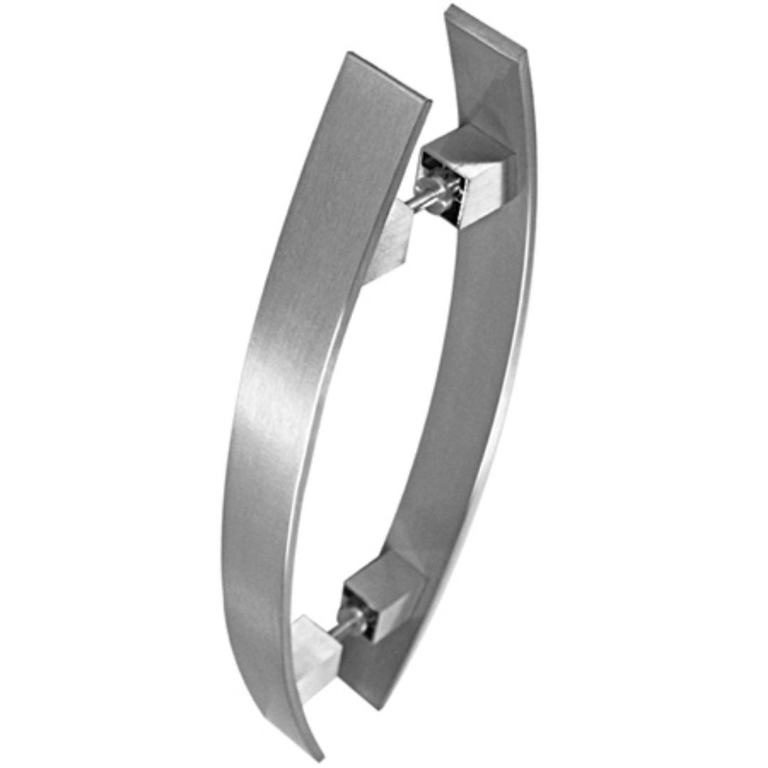 Puxador Duplo 3055 40cm - Alumínio Escovado VESFER | MadeiraMadeira