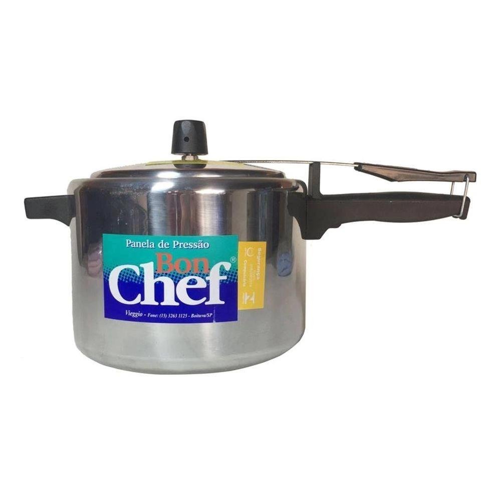 Panela de Pressao Bom Chef 4,5l Polida | MadeiraMadeira