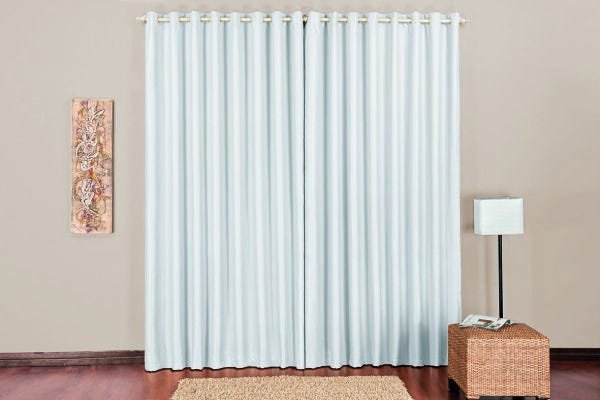 Cortina Corta 100% a Luz Para Varão Normal Quarto ou Sala Tamanho 4,00 ...