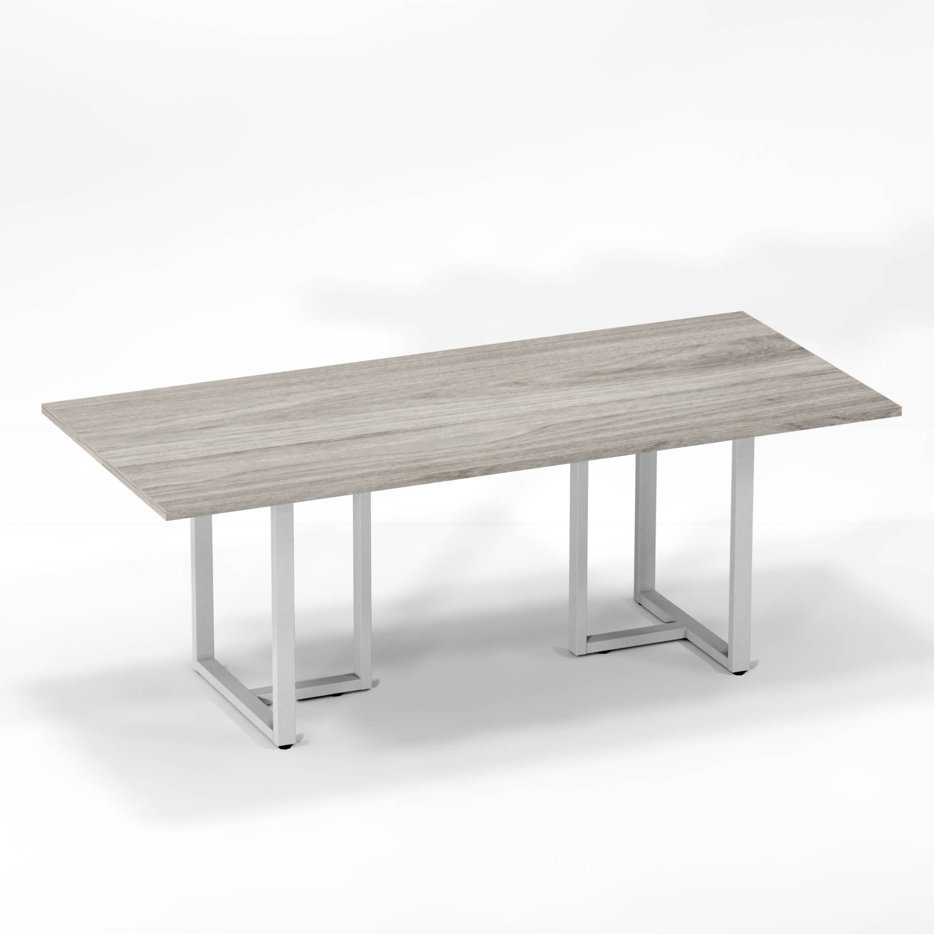 MESA DE REUNIÃO RETANGULAR TUBULAR P25 PANDIN | MadeiraMadeira