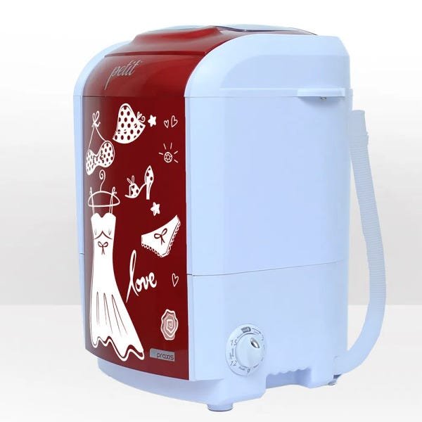 MINI LAVADORA DE ROUPAS PETIT FITNESS VERMELHA 220V | MadeiraMadeira