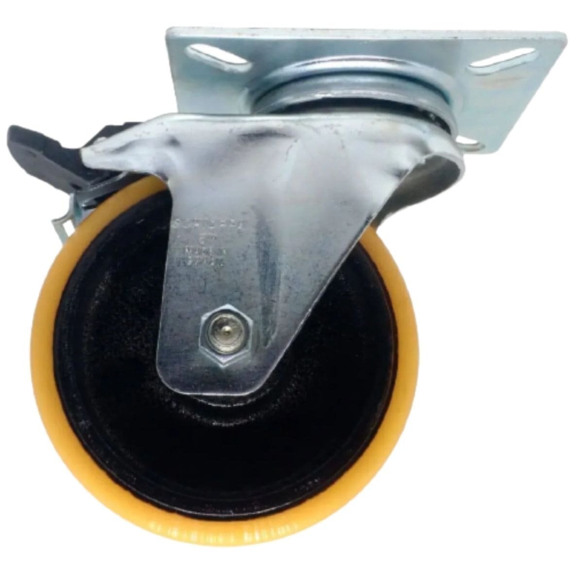 Rodizio Girat Placa 5 " Pu C/freio 2400 Kg Gl514 Pe G (8 Und) Schioppa ...