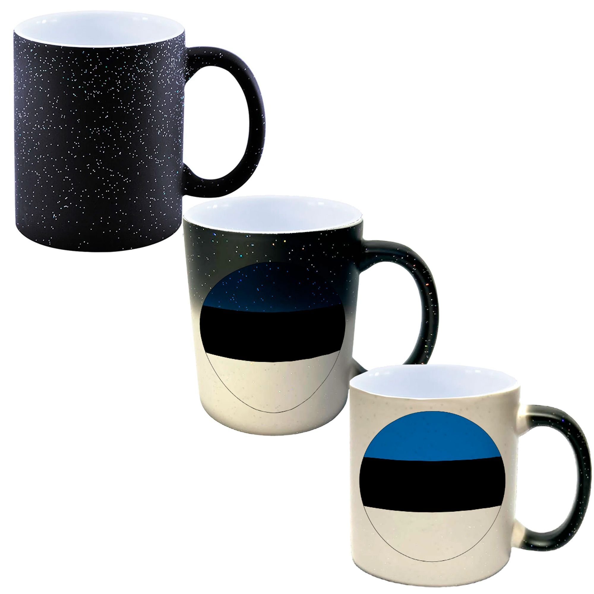 Caneca Mágica Glitter Muda de Cor Y2 Estônia Circulo | MadeiraMadeira