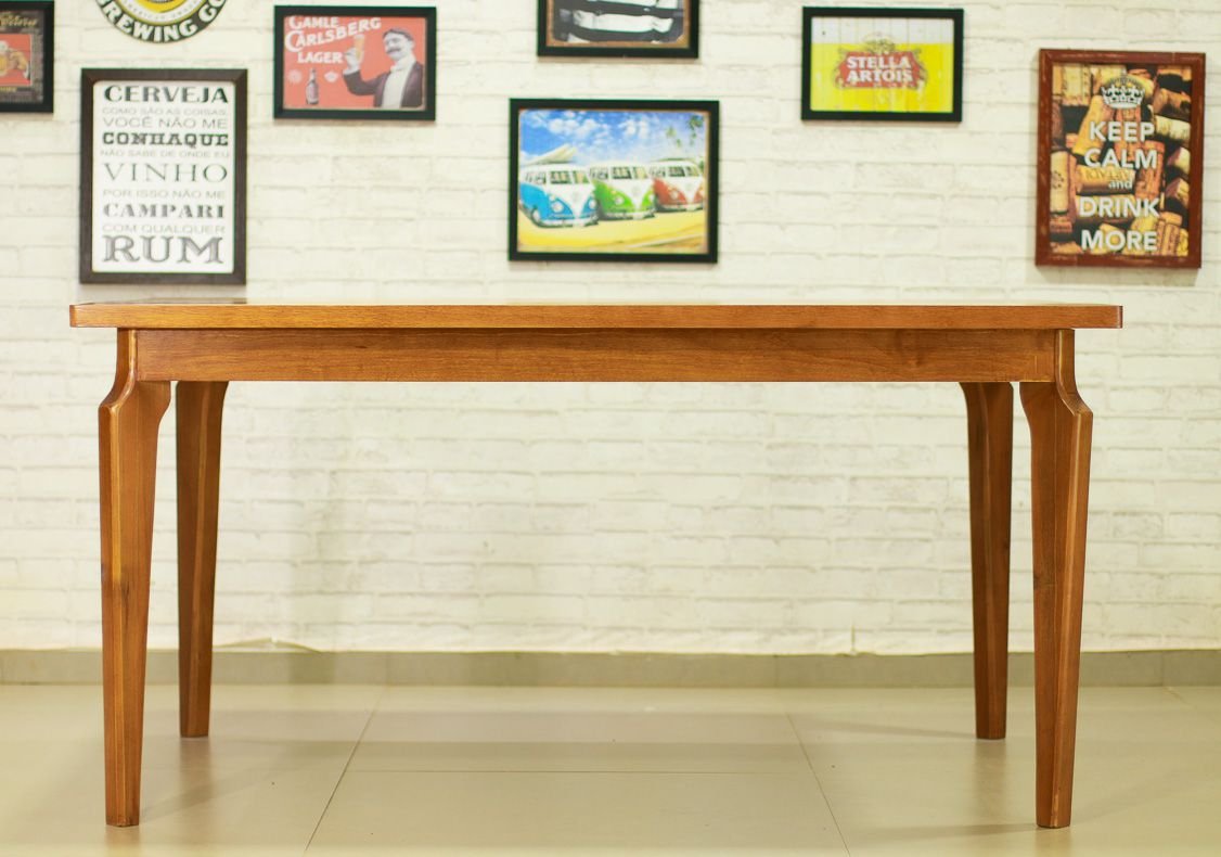 Mesa Baiuca - Imbuia - 1,80m | MadeiraMadeira