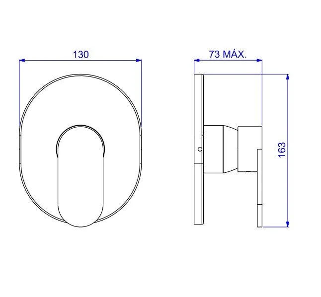Misturador Monocomando de Chuveiro Deca Drop - 2993C91 | MadeiraMadeira