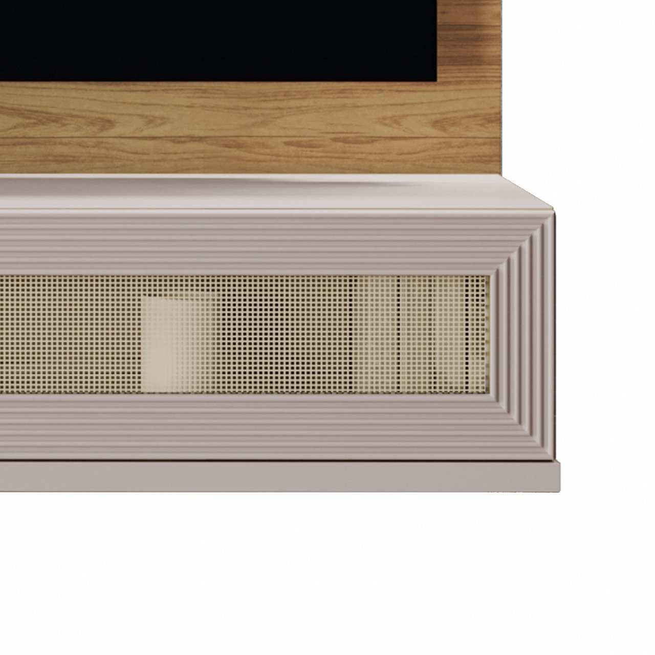 Painel Autêntico JCM Movelaria para TV de até 60 Polegadas PAINEL AUTÊNTICO NORONHA FOSCO/OFF ...