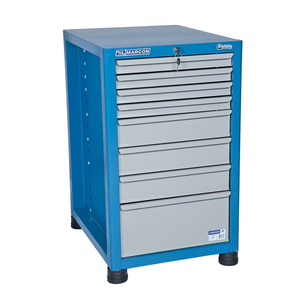 Gaveteiro Modular com 8 Gavetas 1 com Divisória Marcon G-8 | MadeiraMadeira