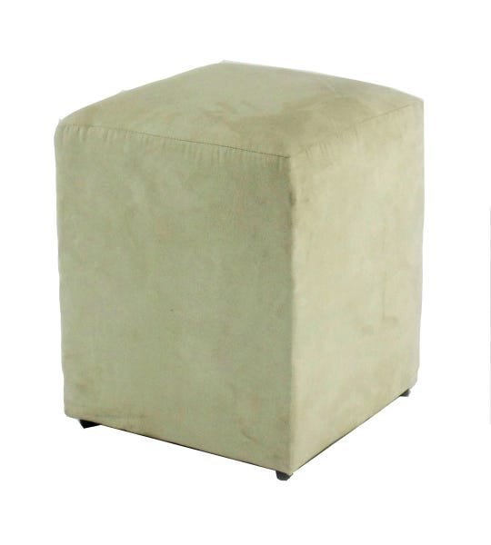 Puff Quadrado Suede | MadeiraMadeira