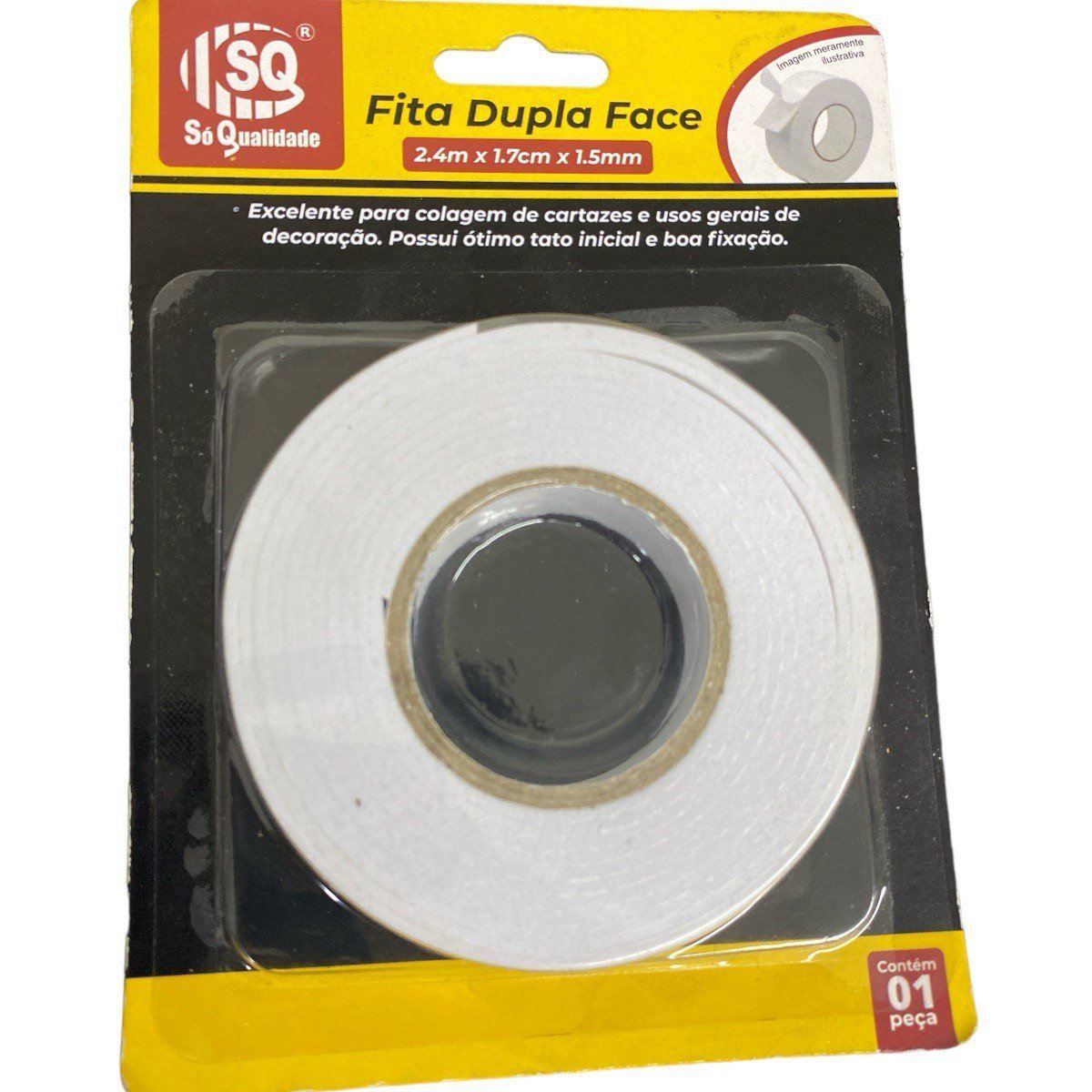 Fita Dupla Face de Espuma Multiuso Profissional Extra Forte | MadeiraMadeira