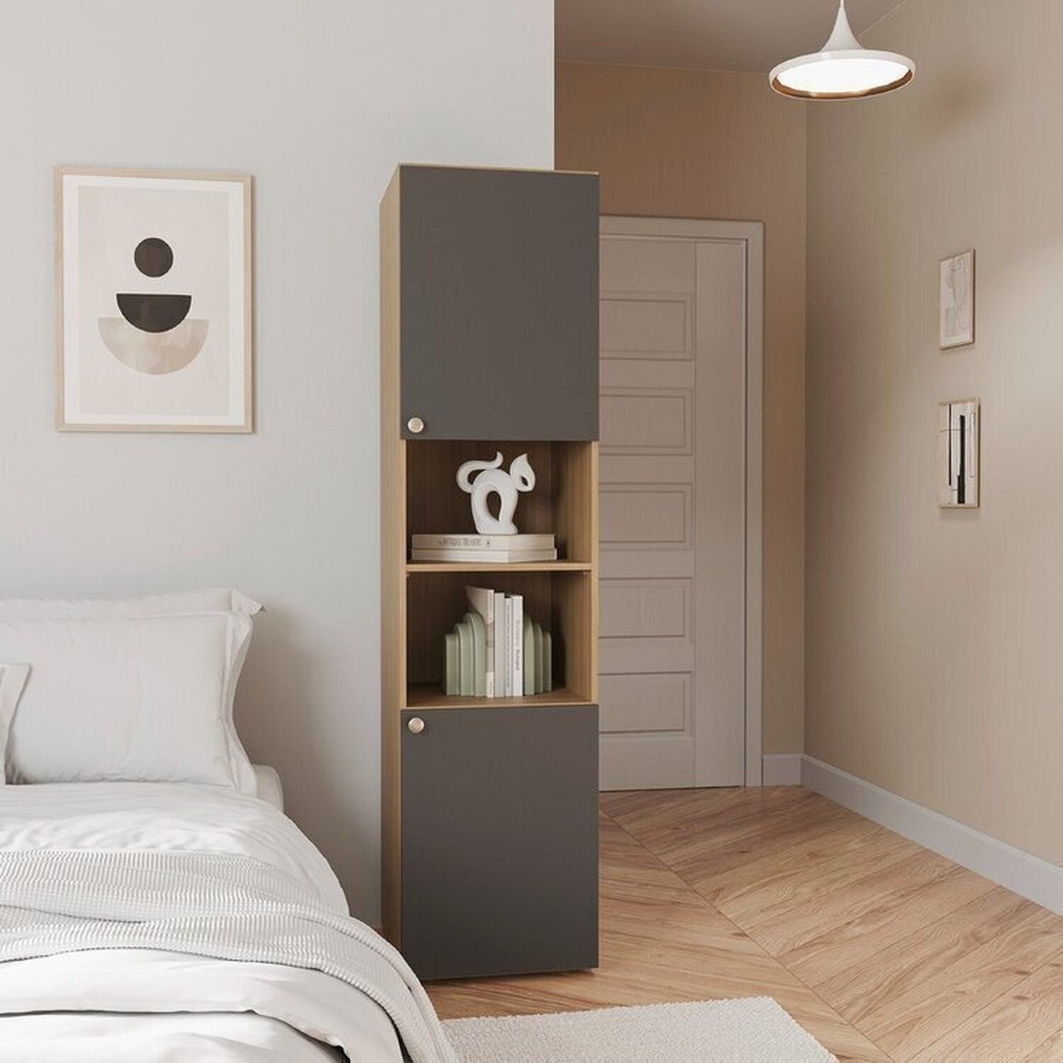 Módulo 45x180 2 Portas 1 Kit Prateleira Frame Cabecasa madeiramadeira ...