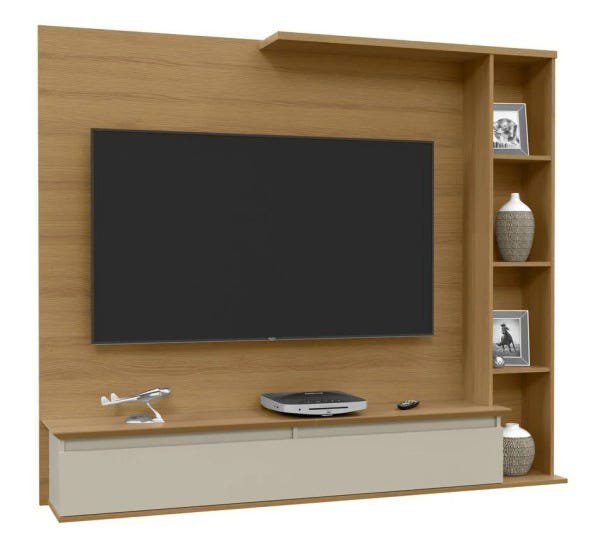 Painel para TV até 52 Polegadas 1 Porta 4 Nichos Sublime Novare com Off ...