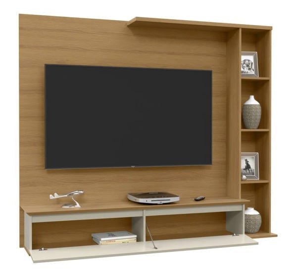 Painel para TV até 52 Polegadas 1 Porta 4 Nichos Sublime Novare com Off ...