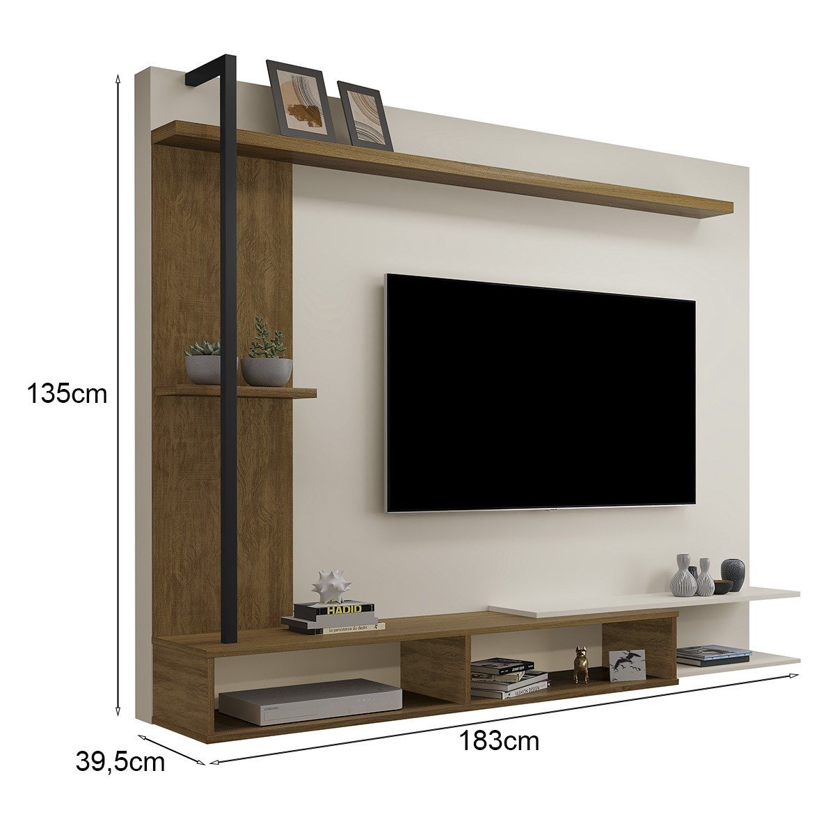 Painel Suspenso para TV Mirela até "65" ML01 - Doce Sonho Móveis RACK ...