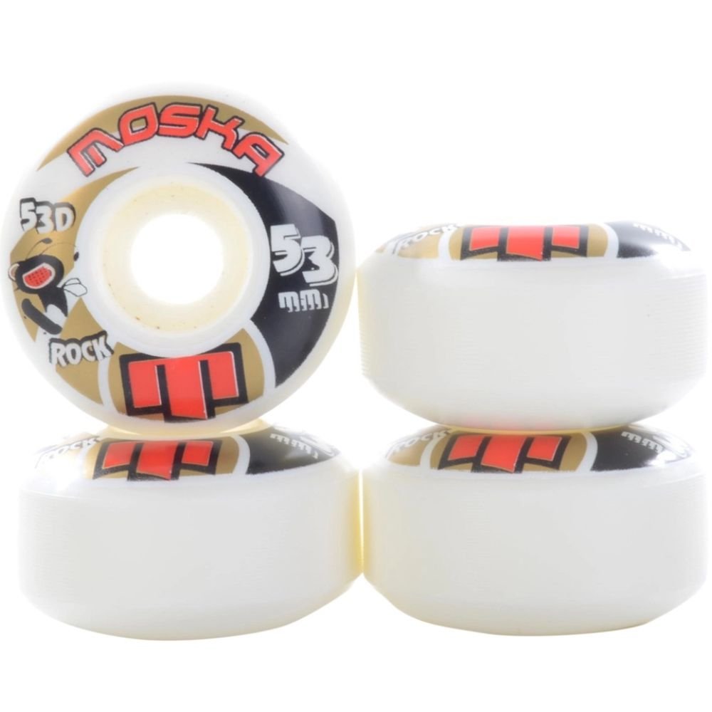Roda De Skate Moska 53mm Rock White | MadeiraMadeira
