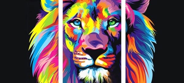 Placas Decorativas Mdf Leão Colors | MadeiraMadeira