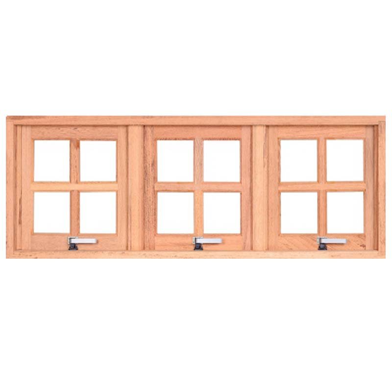 Janela de Madeira Vitro Máximo Ar 3 Módulos Reto de Eucalipto Esel ...