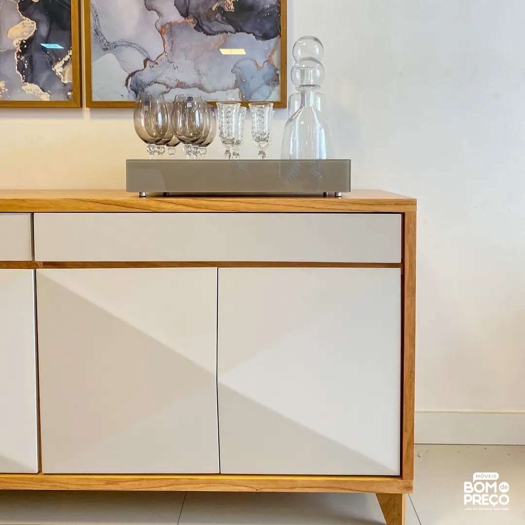 Buffet para sala de jantar 4 portas 2 gavetas 1,80m - Turim - Bella ...