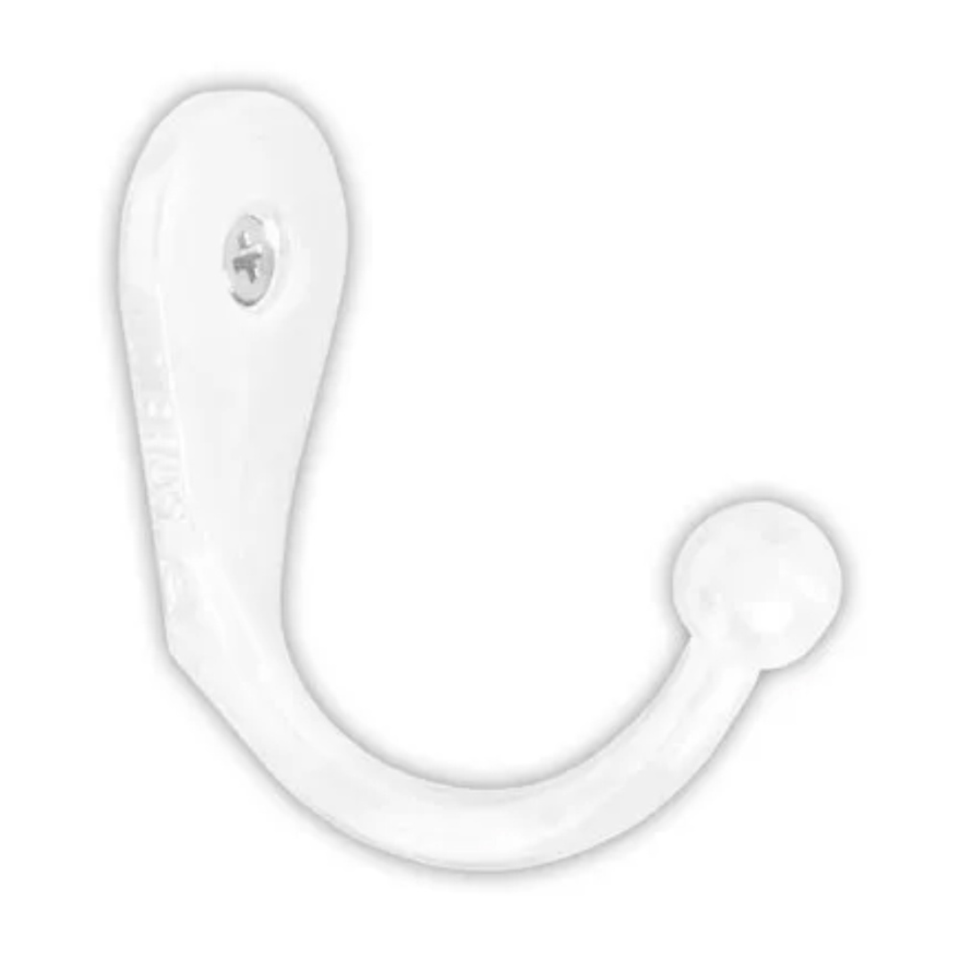 gancho para porta chaves plastico branco c 10 | MadeiraMadeira