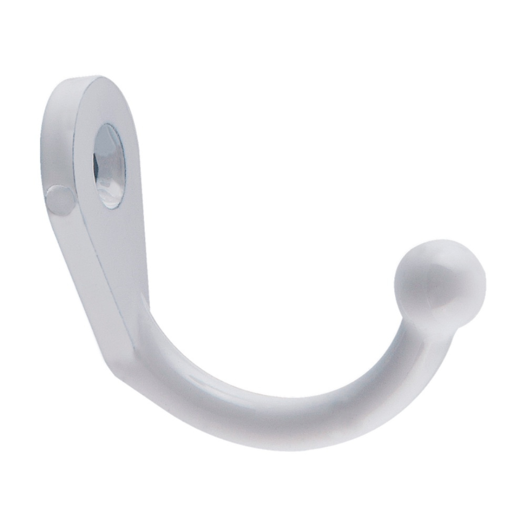 gancho para porta chaves plastico branco c 10 | MadeiraMadeira