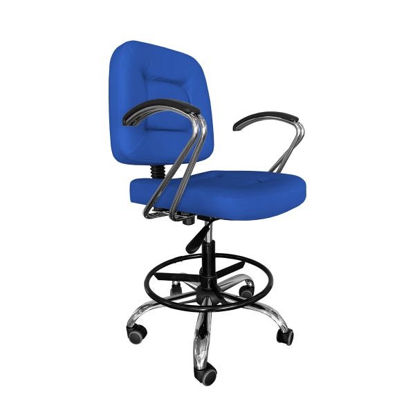 Cadeira Executiva Azul Cb 1454 Cadeira Brasil | MadeiraMadeira