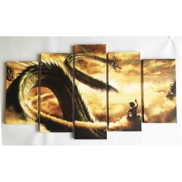 Quadro Dragon Ball Z Goku Super Sayajin Para Sala M6 | MadeiraMadeira