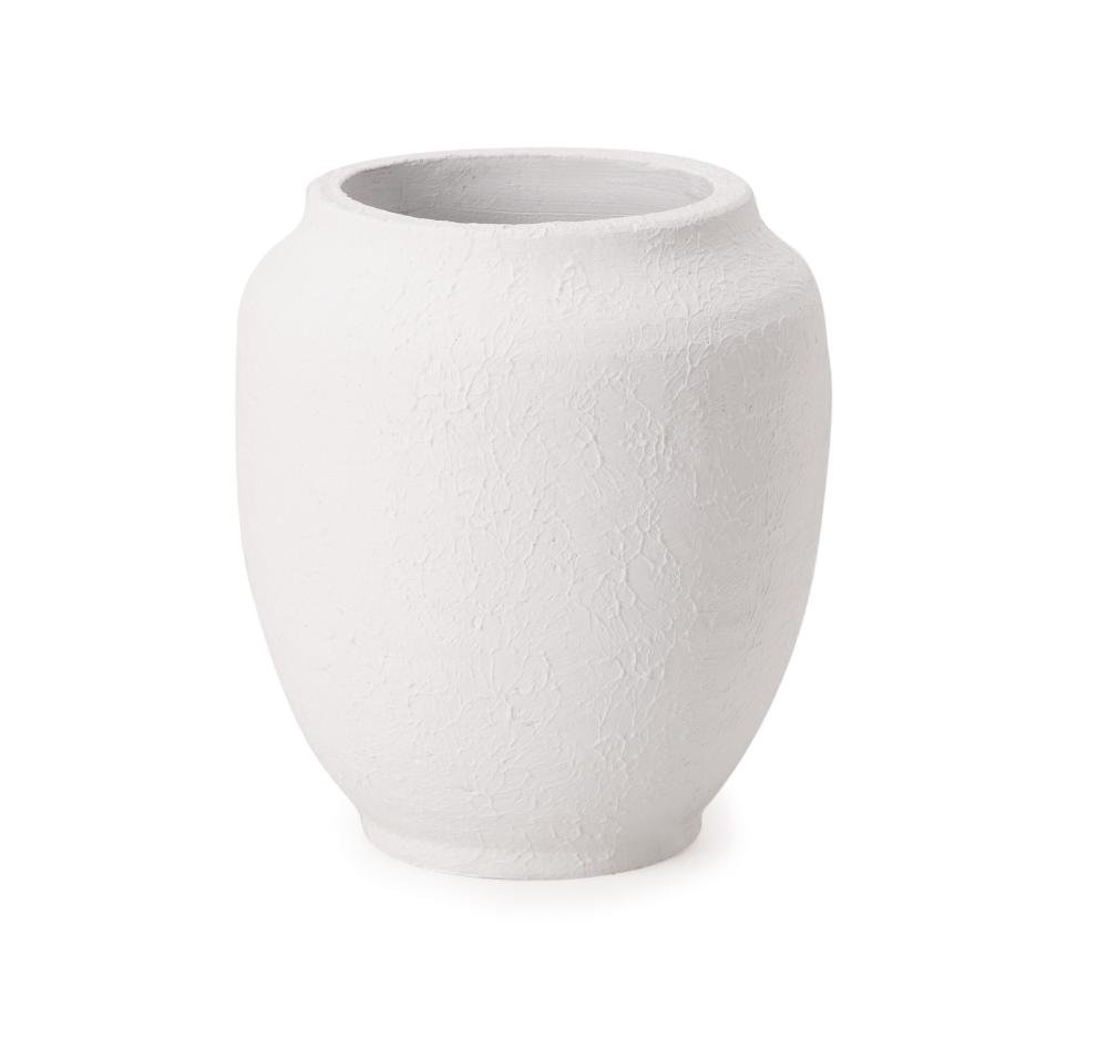 Vaso em Cimento Branco Rustico G | MadeiraMadeira