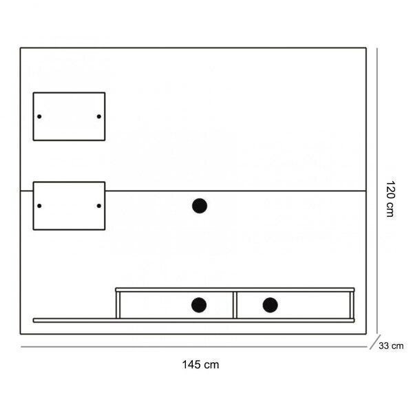 Painel para TV até 46 Polegadas Hades Valdemóveis | MadeiraMadeira