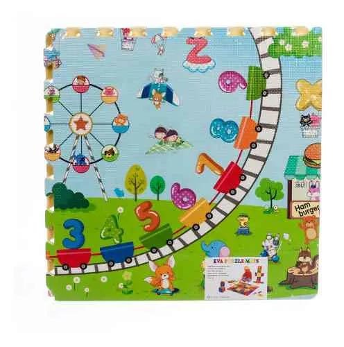 Kit 4 Tatame Tapete Infantil Eva Estampado 59cmx59cmx1cm | MadeiraMadeira