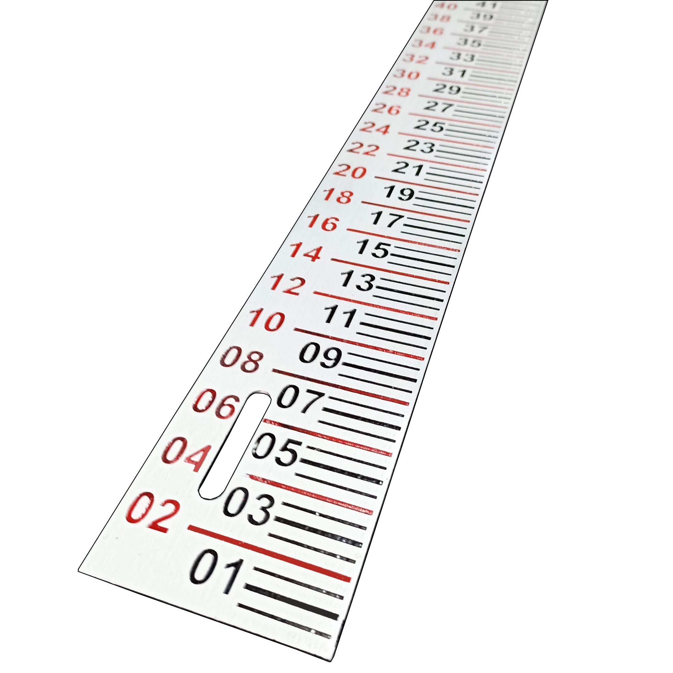 Régua Linimétrica - Fluviométrica 1000x70x2mm - 2 Cores | MadeiraMadeira
