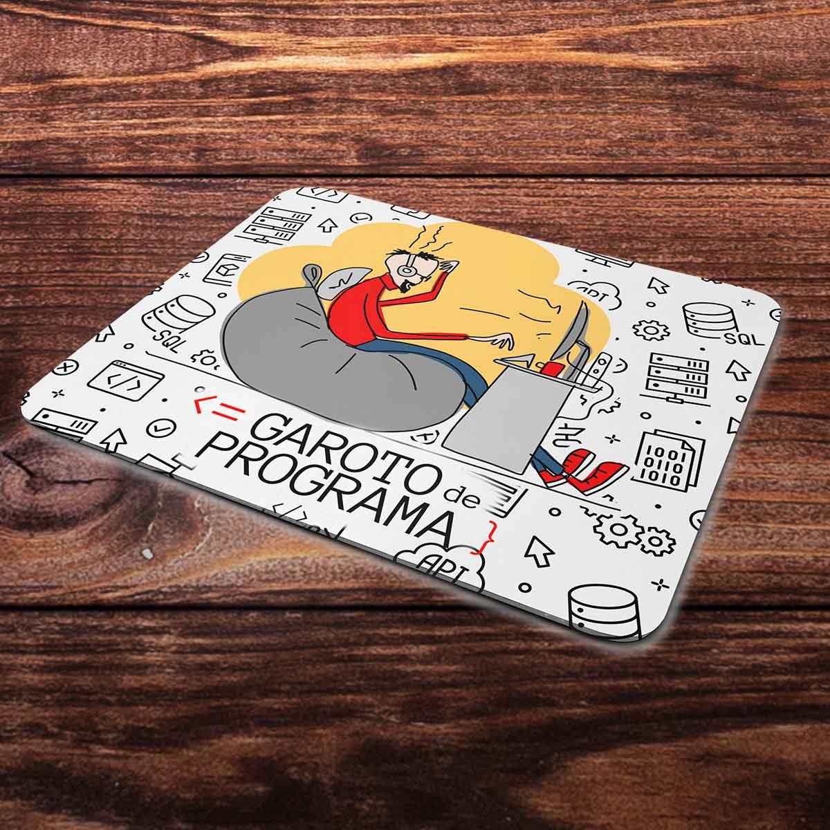 Mouse Pad Garoto de Programa Programação Programador DEV | MadeiraMadeira