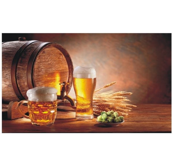 Adesivo De Parede Cerveja Churrasqueira Bar Cozinha J 239 | MadeiraMadeira