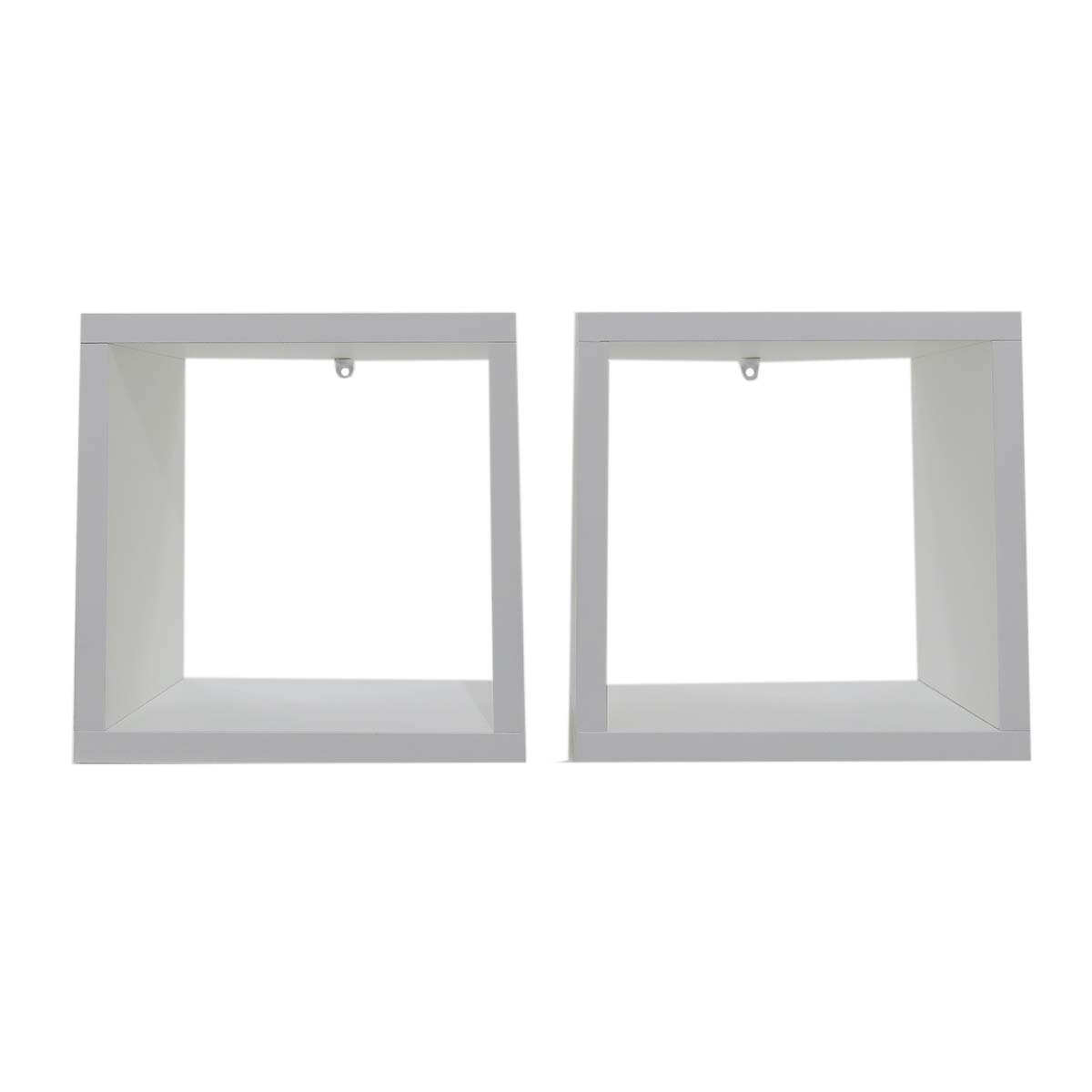 Jogo 2 Nichos de Parede Decorativos Multiuso em MDF - Branco ...