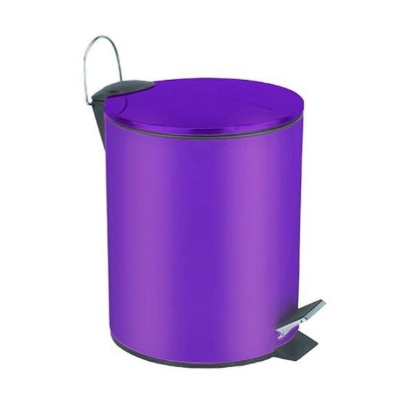 Lixeira Inox Roxo 3l Com Pedal | MadeiraMadeira