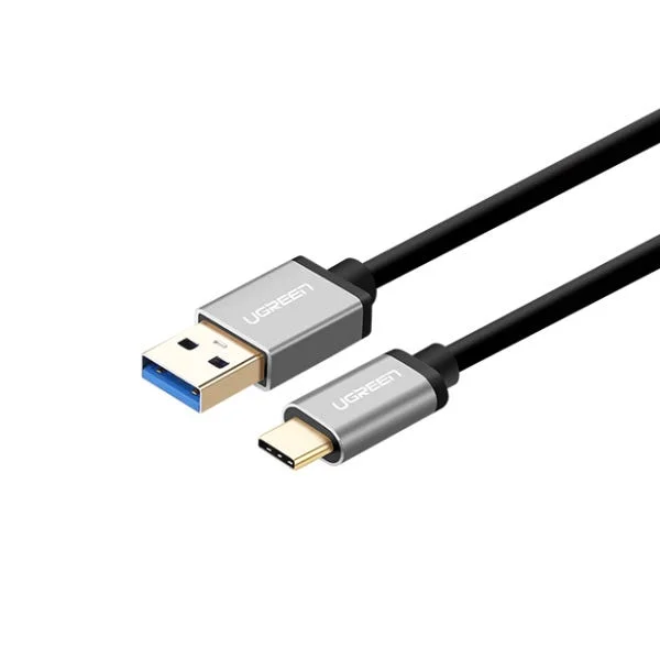 Cabo USB Tipo-C Turbo Alumínio Reforçado Ugreen Us187 | MadeiraMadeira