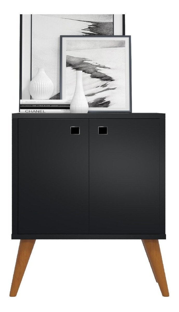 Buffet Preto Para Salão Moderno Nico Decore Buffet 2 portas multiuso ...
