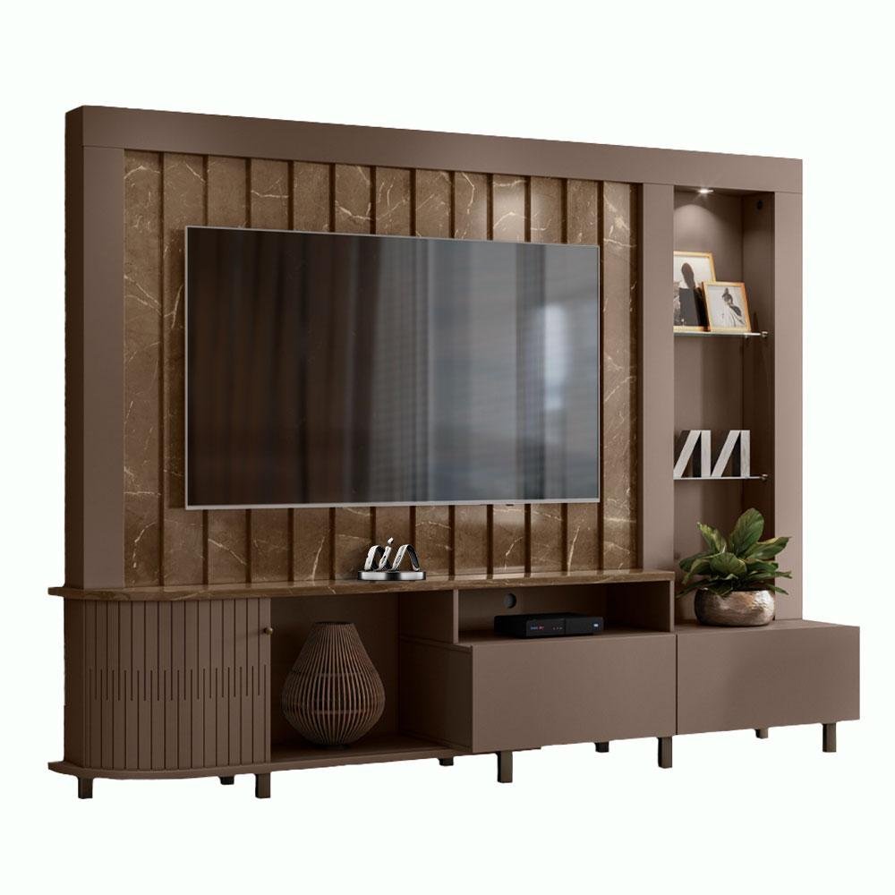 Rack Com Painel Para Sala Tv Até 70 Polegadas Imperial Sepia Espen Shop ...