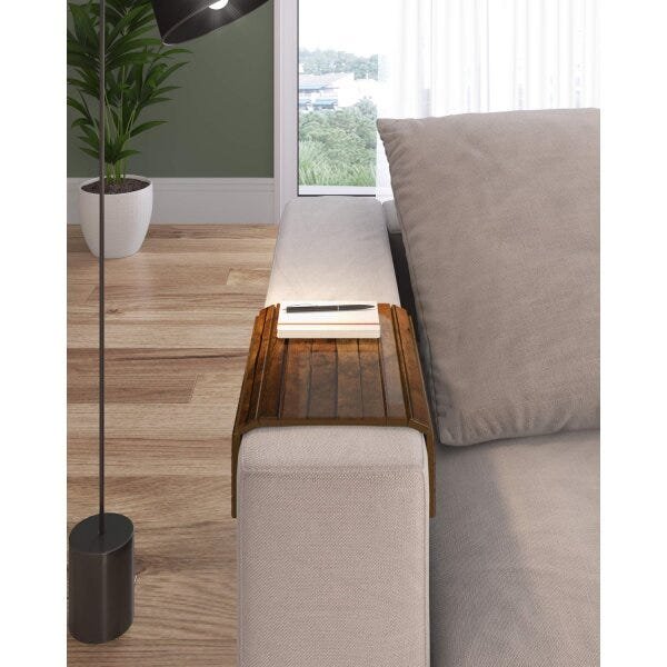 Esteira Flexível para Braço de Sofá Wood Amadeirado Isadora Design ...