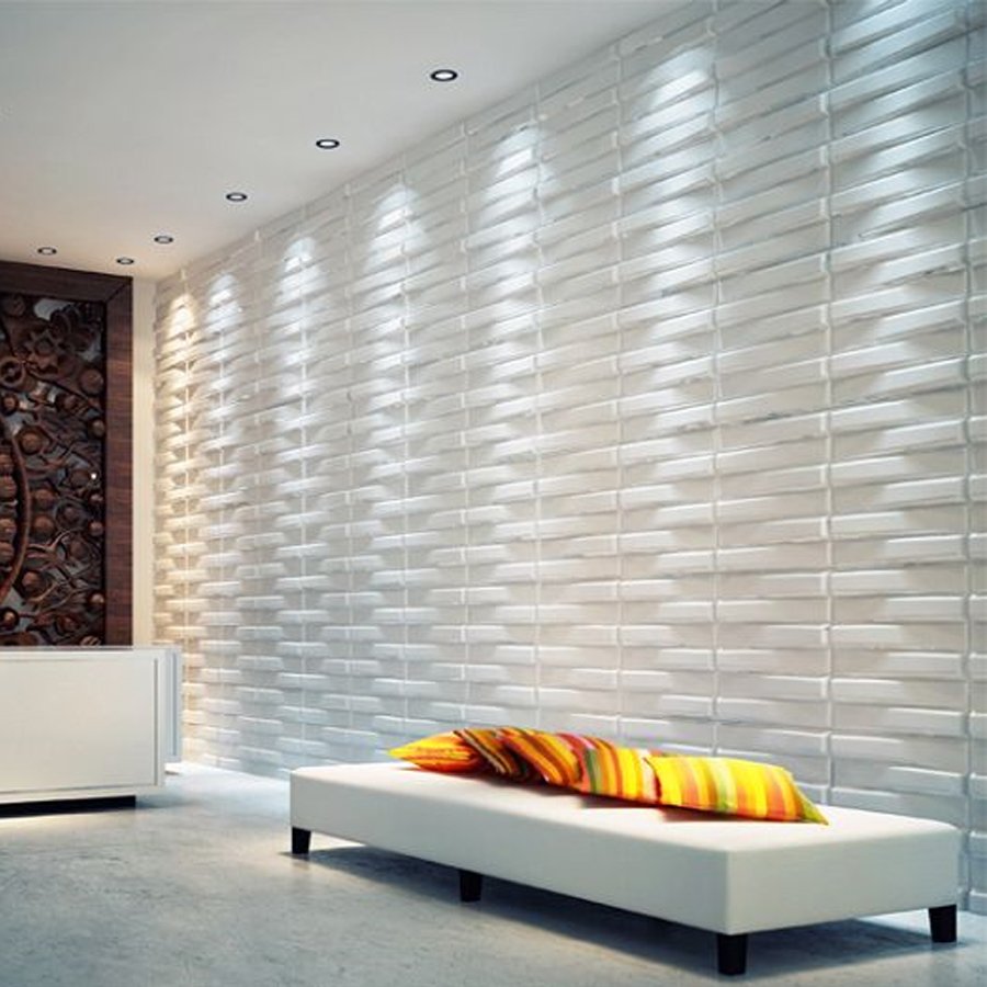 KIT 60 Placas 3D PVC Preto Decoração Revestimento de Parede e Teto ...