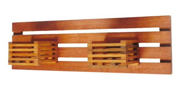 Floreira Jardim Vertical 25x80cm Com 2 Cachepos | MadeiraMadeira