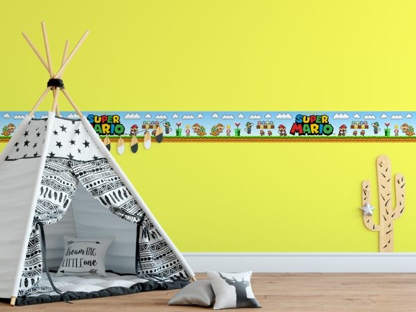 Faixa Decorativa Border Super Mario 10 M Por 15 Cm | MadeiraMadeira