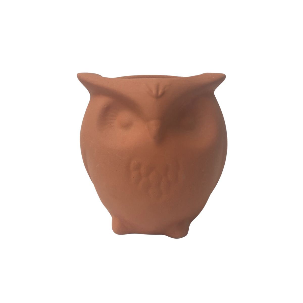 Vaso Coruja Barro Cerâmica para Parede DEC170 | MadeiraMadeira