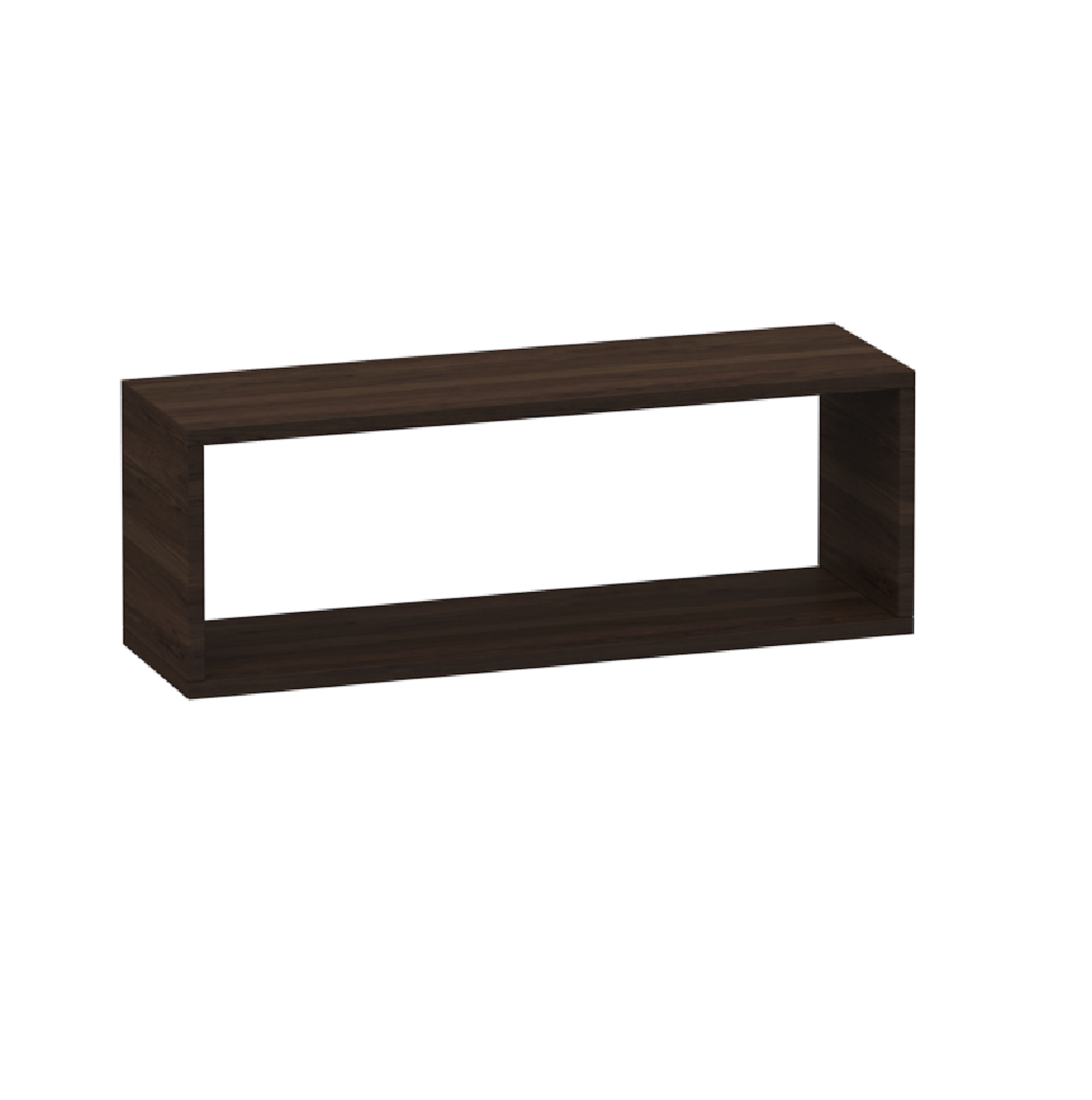 Nicho Retangular Decorativo em MDF Marrom Escuro | MadeiraMadeira