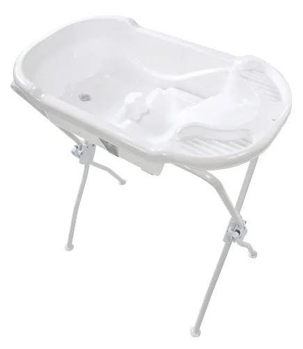 Banheira Ergonômica com Suporte Branca Tutti Baby - Branco | MadeiraMadeira