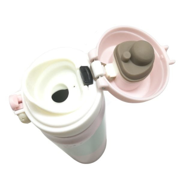 Garrafa Térmica De Inox 500 Ml Vacuum Bottle Rosa Com Tampa ...