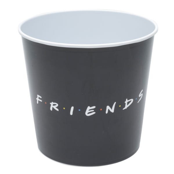 Balde de Pipoca Friends Logo Preto Sofá Original Friends | MadeiraMadeira