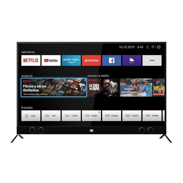 Smart TV Philco 55 Polegadas PTV55G60Sn 4K Sb LED – Netflix Bivolt ...