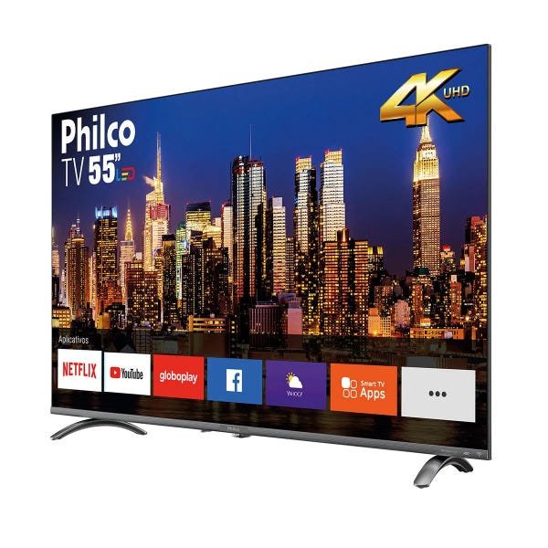Smart TV Philco 55 Polegadas PTV55Q20Snbl 4K LED Bivolt | MadeiraMadeira